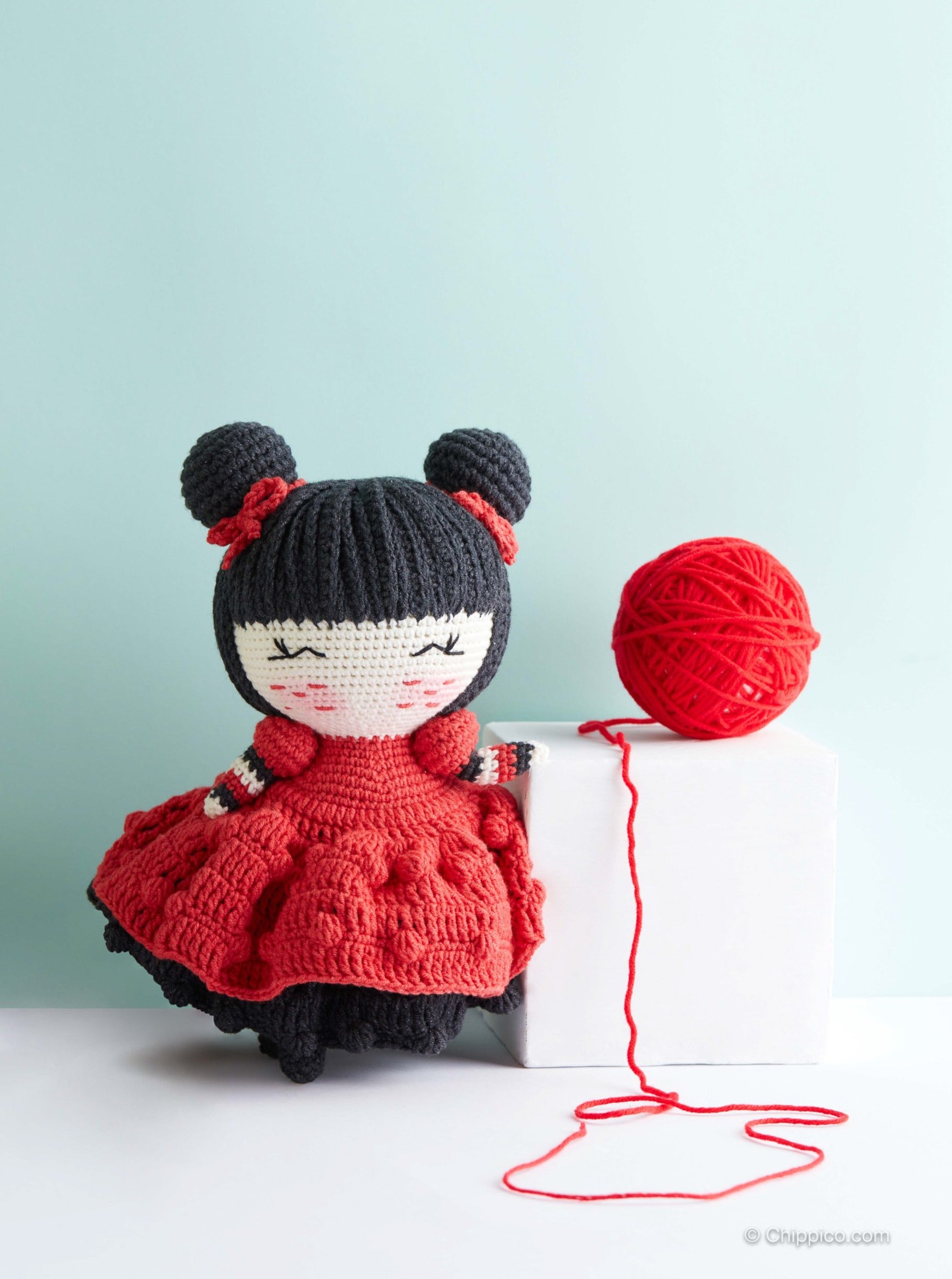 Ling Ling Asian Princess Doll Crochet Stuffed Doll – Chippico